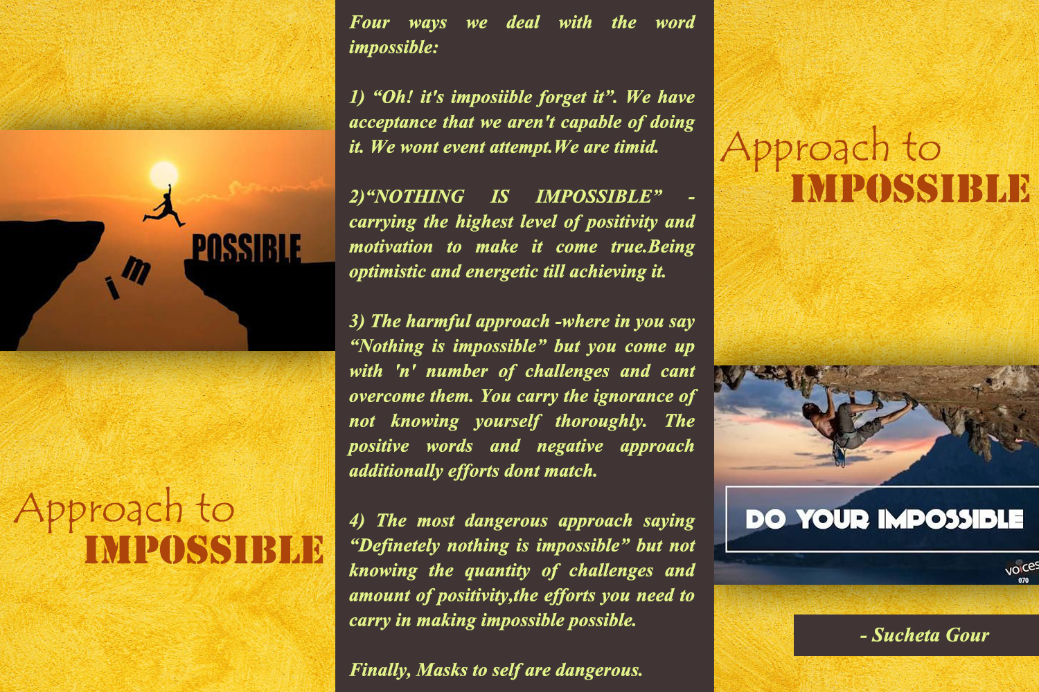 Approach to Impossible - Someonewise